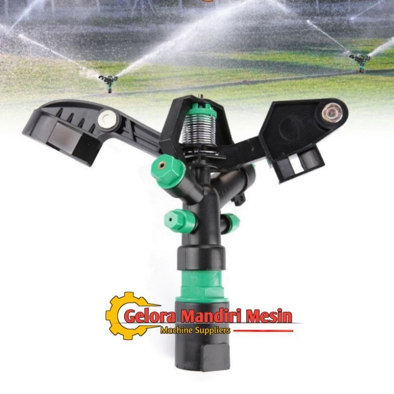 Jual Sprinkler Big Gun Impact 1 Inch 4 Mata Nozzle Alat Siram Kebun ...
