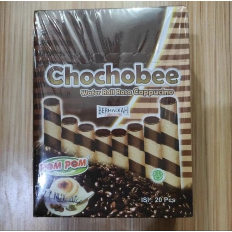 Jual CHOCOBEE WAFER ROLL RASA CAPPUCINO isi 20 | Shopee Indonesia