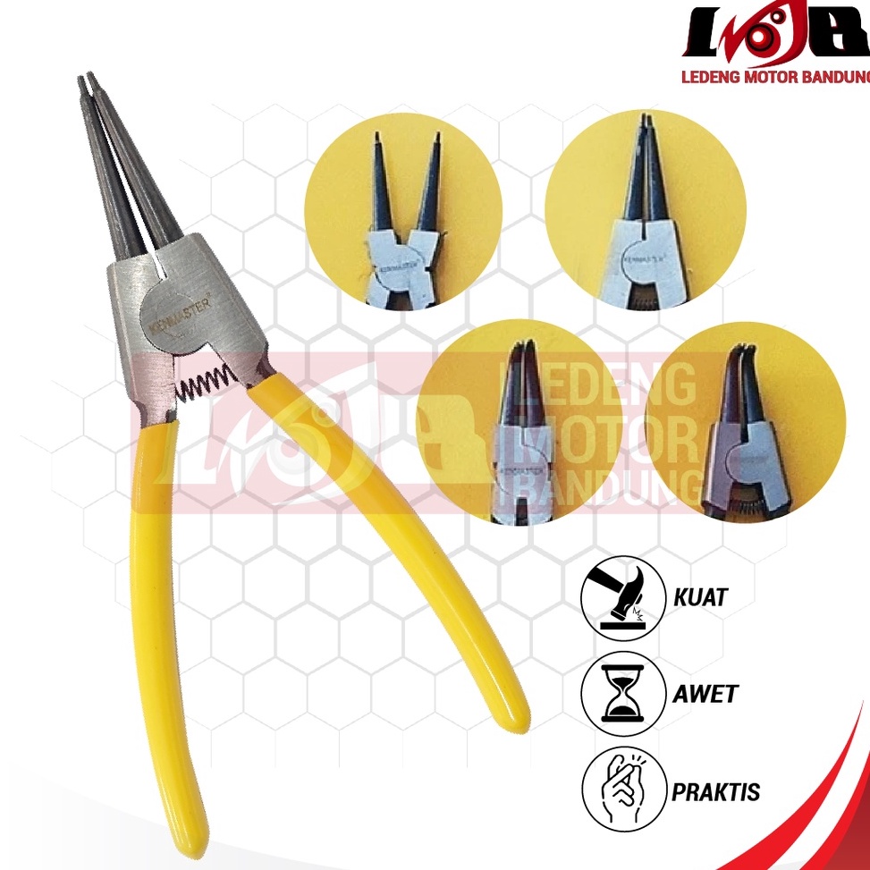 Jual Spesial Harga Kenmaster Tang Snap Ring Cirlip Plier 6 Inci Lurus ...