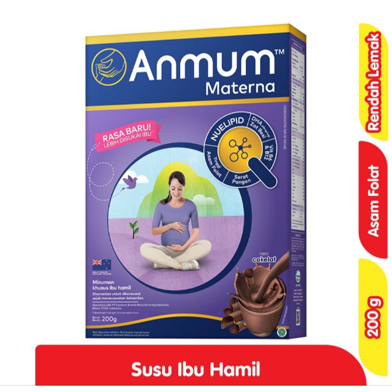 Jual Anmum Materna Susu Bubuk Ibu Hamil Cokelat 200g | Shopee Indonesia