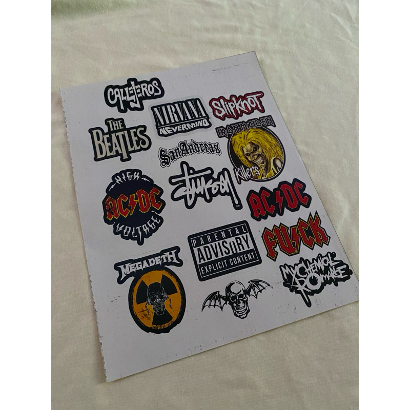 Jual Stiker Netral Metalica Stiker Rock’n Roll | Shopee Indonesia