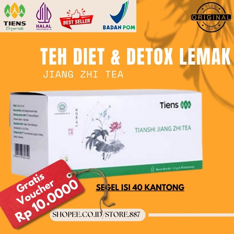 Jual Jiang Zhi Tea Asli Original 40 Sachet Original TEH PELANGSING ...