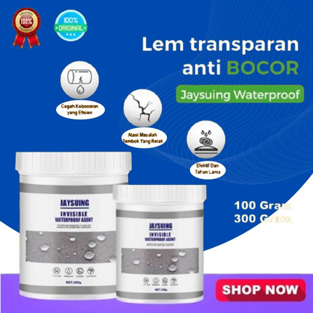 Jual Jaysuing Lem Transparan Anti Bocor Rembes Air Penambal Perekat Atap Rumah Genteng Keramik ...