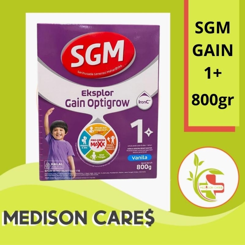 Jual sgm eksplor gain optigrow 1+ NEW berat badan | 800 GR KOTAK BESAR | Shopee Indonesia