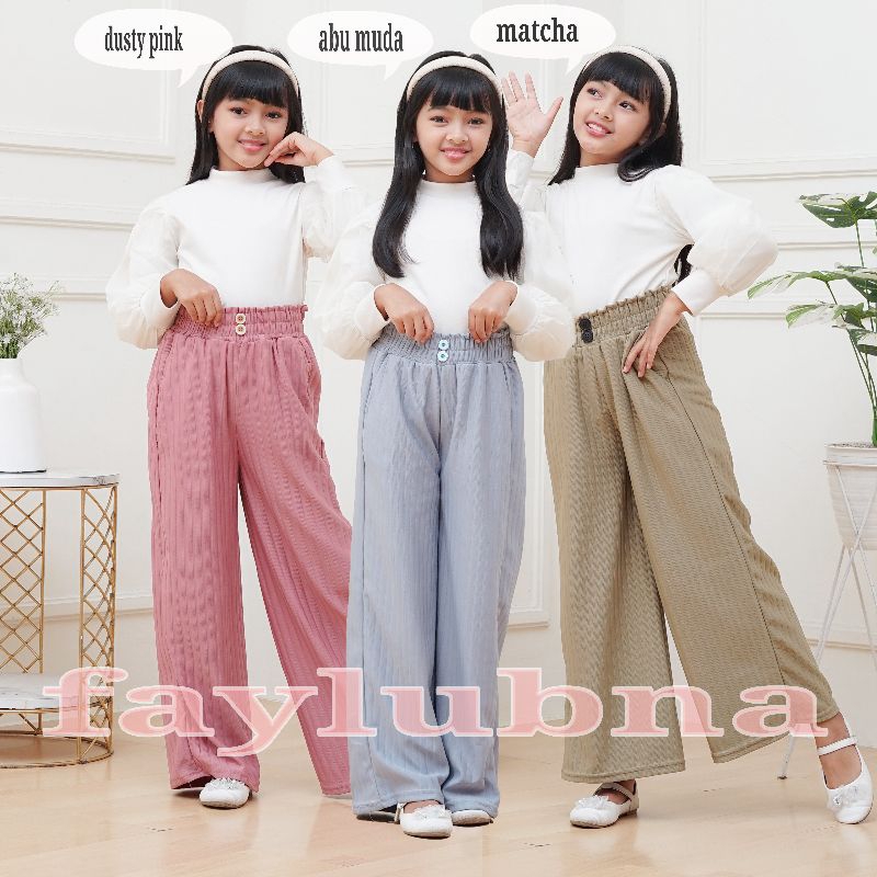 Jual CELANA KULOT KNIT ANAK PEREMPUAN 4-16 TAHUN / KULOT KNIT PREMIUM ...