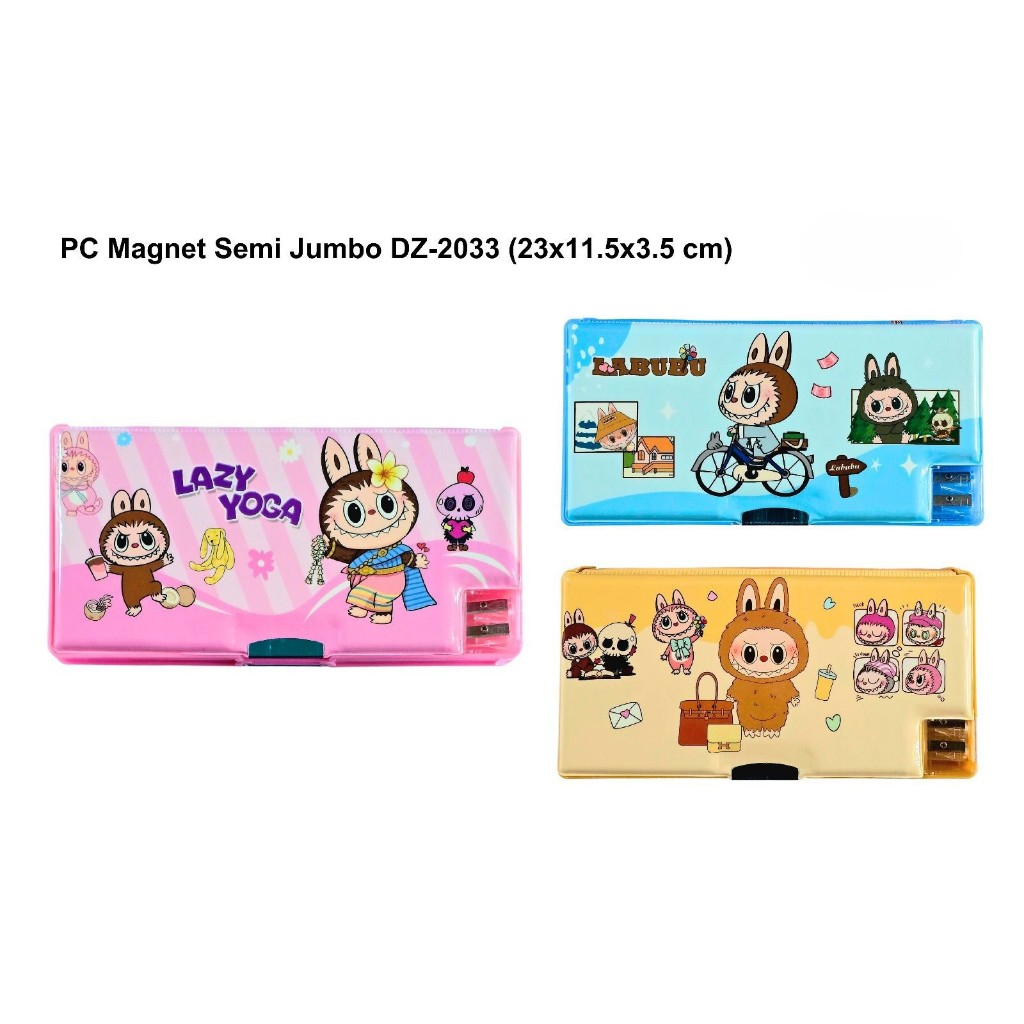 Jual KOTAK PENSIL MAGNET JUMBO PENCIL CASE TEMPAT PENSIL LABUBU ...