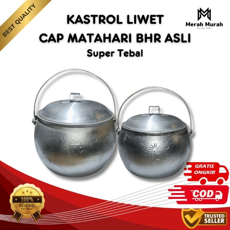 Jual Kastrol Matahari bhr asli No 7 No 10 No 12 Nasi Liwet Sunda Bahan ...
