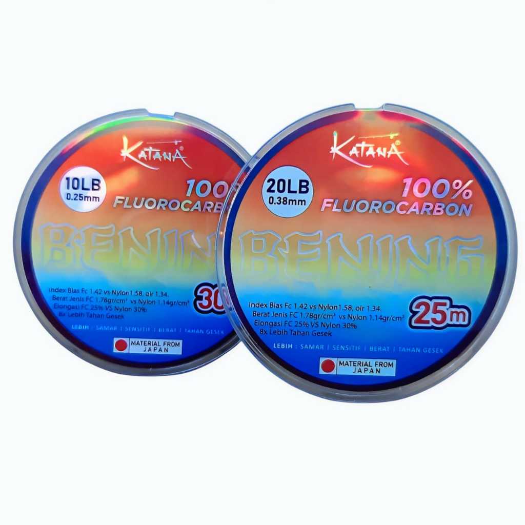 Jual Leader Pancing Bening Full 100% Fluorocarbon Ukuran 0.12mm-0.70mm Panjang 20 Meter-30 Meter ...