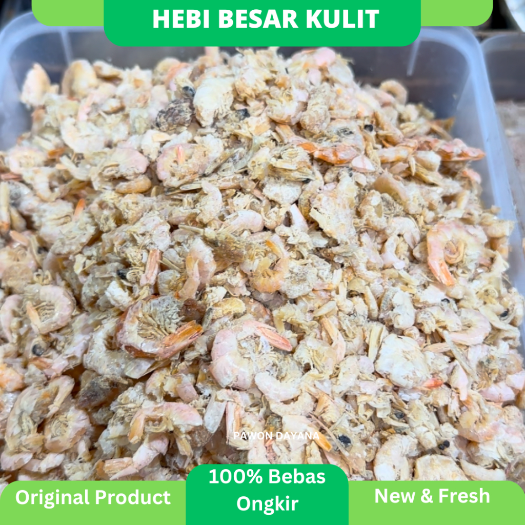 Jual Ebi Besar Kulit / Udang Kering Besar Kulit 100gram / Hebi Kering ...