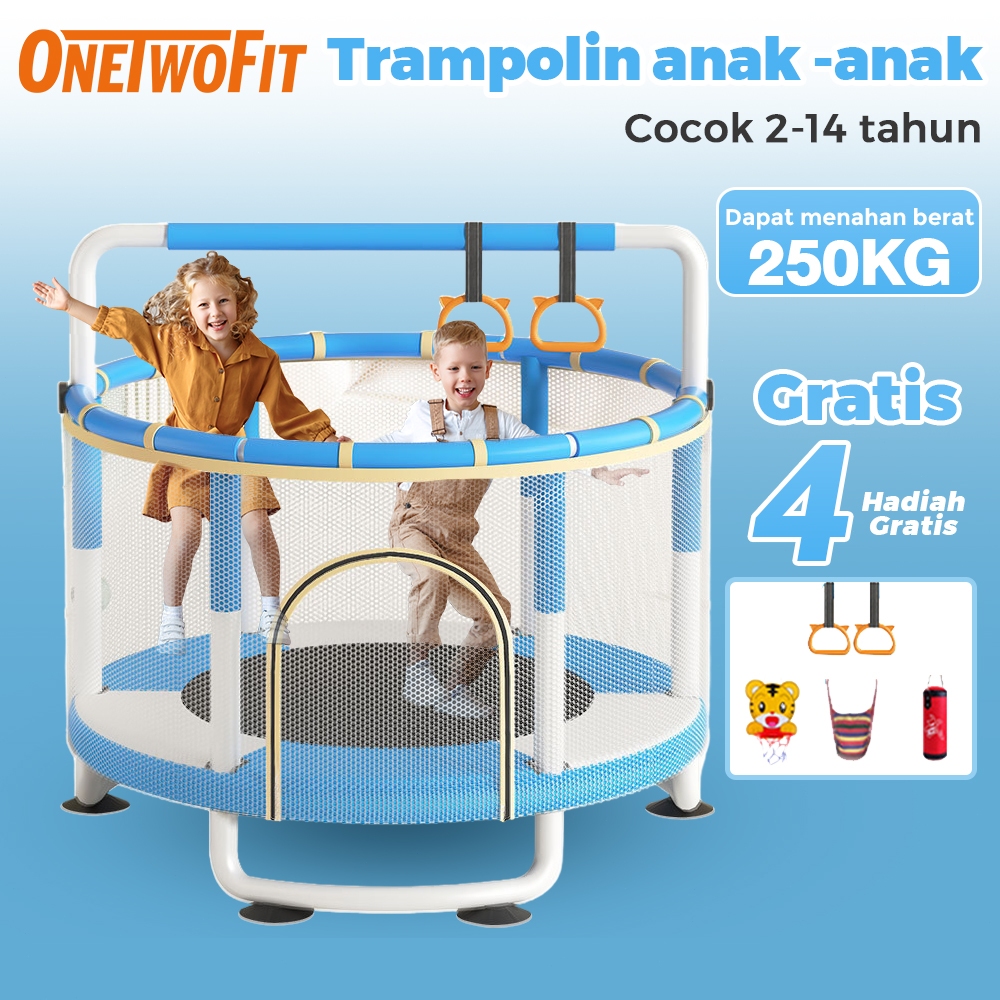 Jual OneTwoFit Trampolin Anak Premium Mainan 1.4M Beban Maksimal 250kg ...