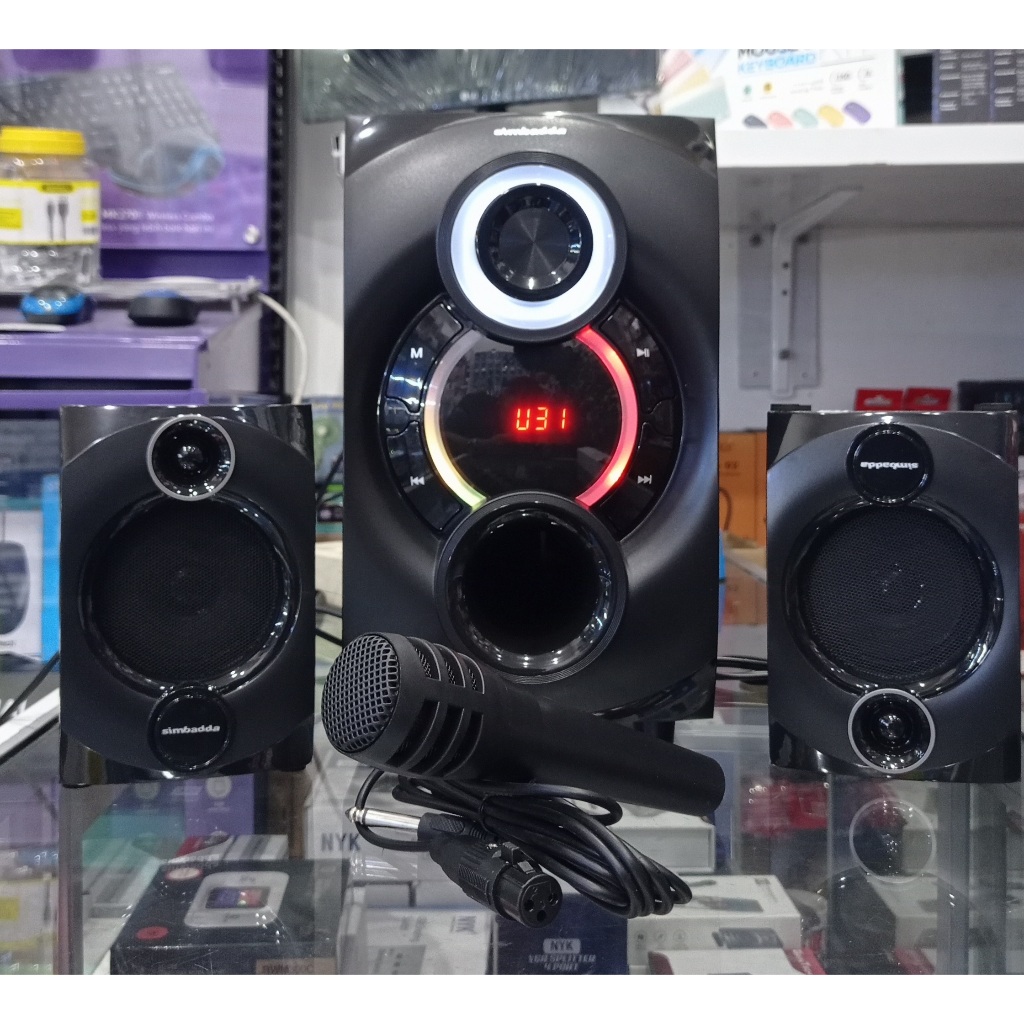 Jual Speaker Aktif Simbadda CST 7000N+Line in,USB,FM,Bluetooth Free MIC ...