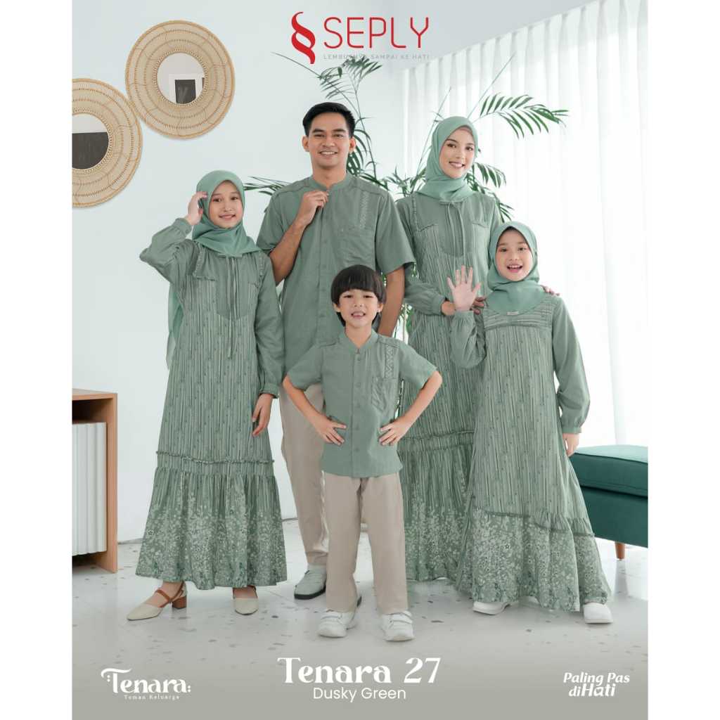 Jual ES - (COD) SARIMBIT KELUARGA 2025 SEPLY TENARA 27 DUSKY GREEN ...