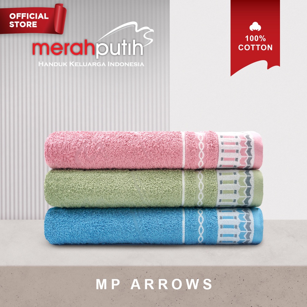 Jual Handuk Merah Putih MP ARROWS 50 x 100cm / Handuk Mandi / Handuk ...