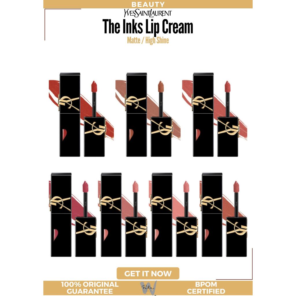 Jual YSL Yves Saint Laurent The Inks Lip Cream Blur / Vinyl High Shine ...