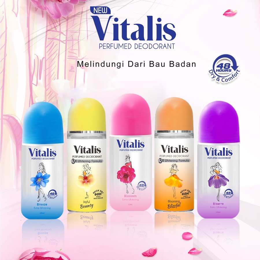 Jual Vitalis Deodorant Roll-On Perfumed 40ml | Shopee Indonesia
