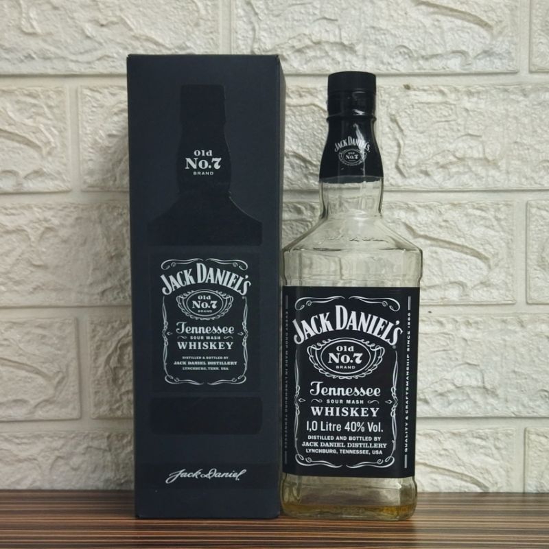 Jual Botol Kosong Jack Daniels No. 7 + Box 1Liter | Shopee Indonesia