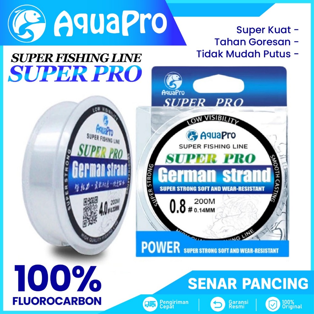 Jual Aquapro Asassin 100% Fluorocarbon Senar Pancing 100m Pion Technology Berkualitas | Shopee ...