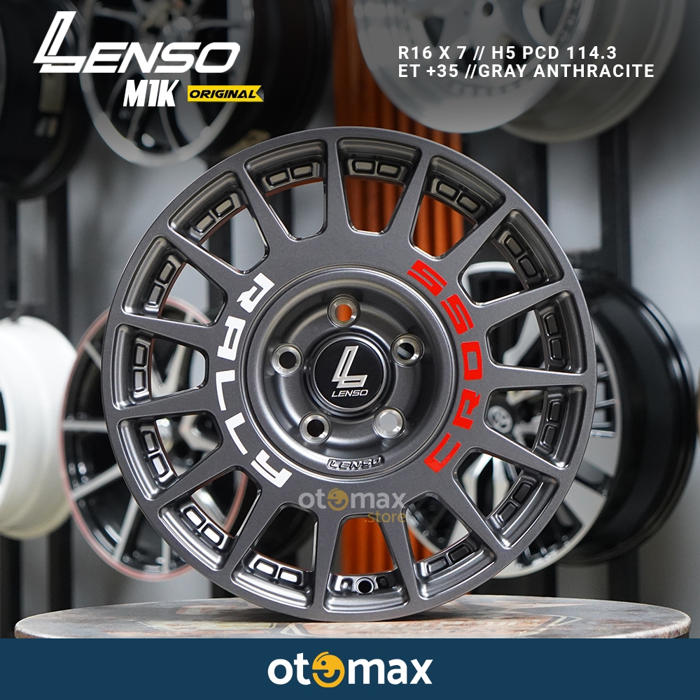 Jual Velg Mobil Lenso M1K Original Ring 16 X 7 H5 PCD 114.3 ET 35 Gray ...