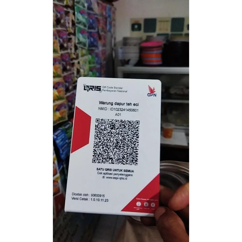 Jual CUSTOM QRIS BENTUK L MURAH UKURAN A5 DAN A6 PUTIH | Shopee Indonesia