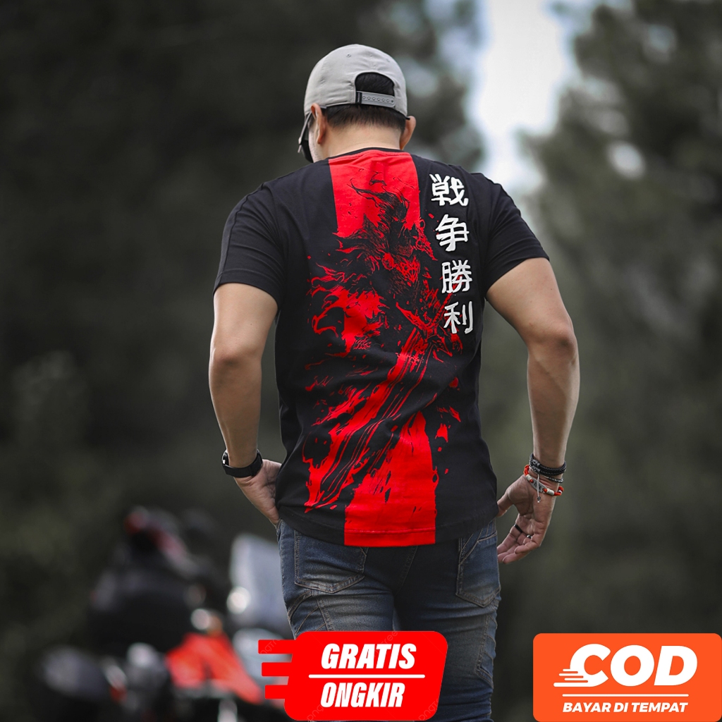 Jual KAOSBOS.ID - Kaos Distro Japanese Style Pria Japan Tulisan Samurai ...