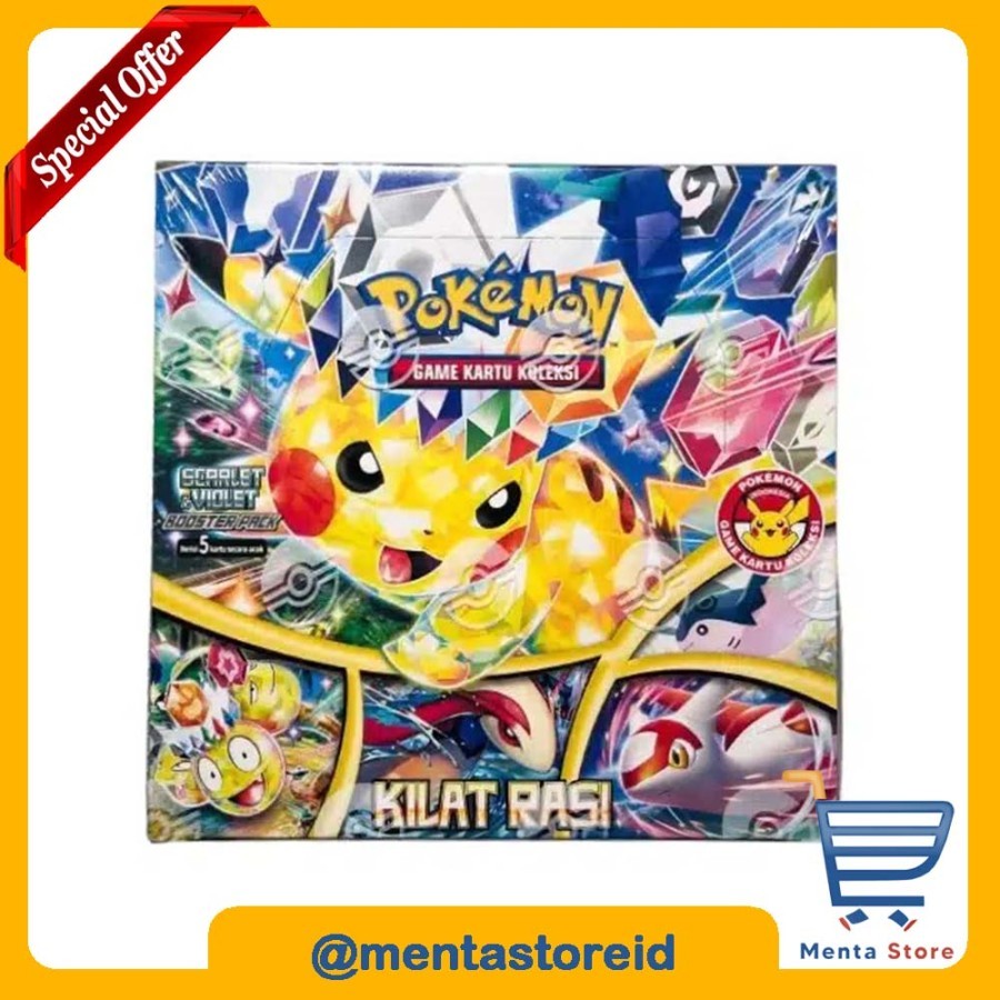 Jual Kartu Pokemon TCG Indonesia sv8s - Kilat Rasi Booster Box Case | Shopee Indonesia