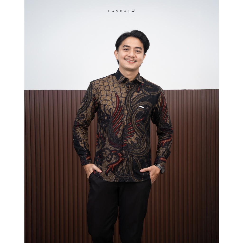 Jual Laskala Batik Premium Tanaka Kemeja Batik Pria Slimfit Lengan ...