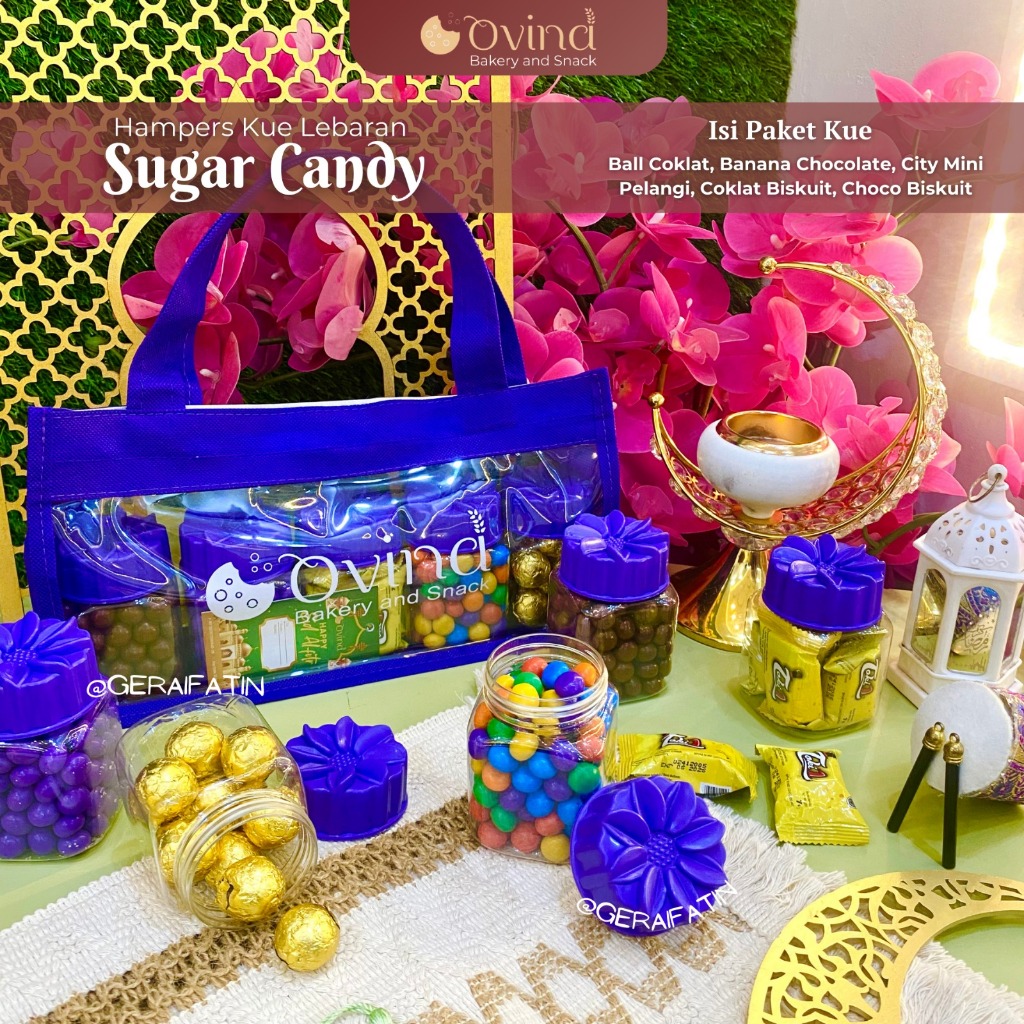 Jual PAKET OVINA PARCEL COKLAT / KUE LEBARAN 2025 SUGAR CANDY ROSE ...