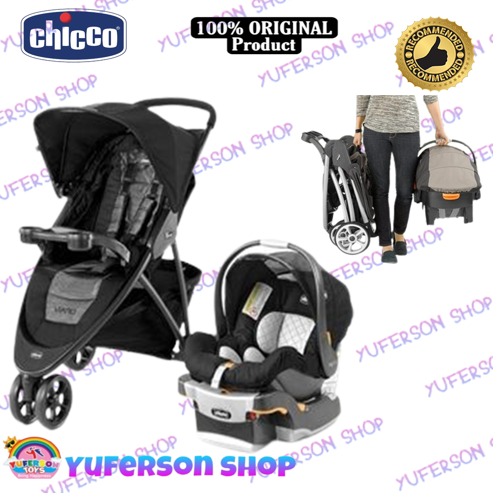 Jual Chicco Viaro Techna Quick-Fold Travel System (Stroller + Car Seat ...