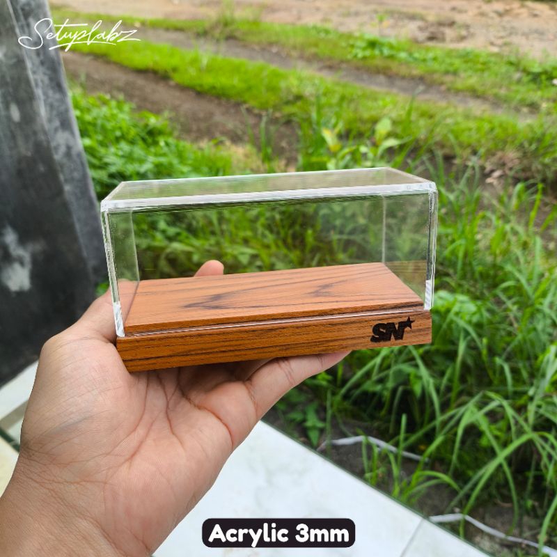 Jual Setuplabz Wooden Acrylic Display Case / Box Akrilik / Kotak ...