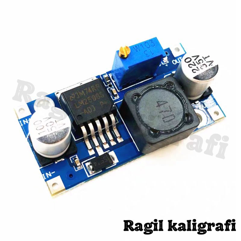 Jual LM2596 adjustable step down dc - dc 3a lm 2596 step down dc to dc ...