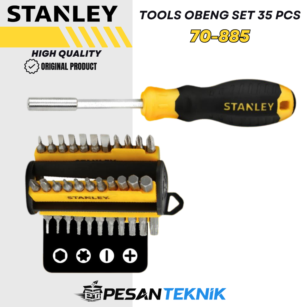 Jual Tools Obeng Set 35 Pcs Multibit 70885 Screwdriver Stanley 70-885 ...