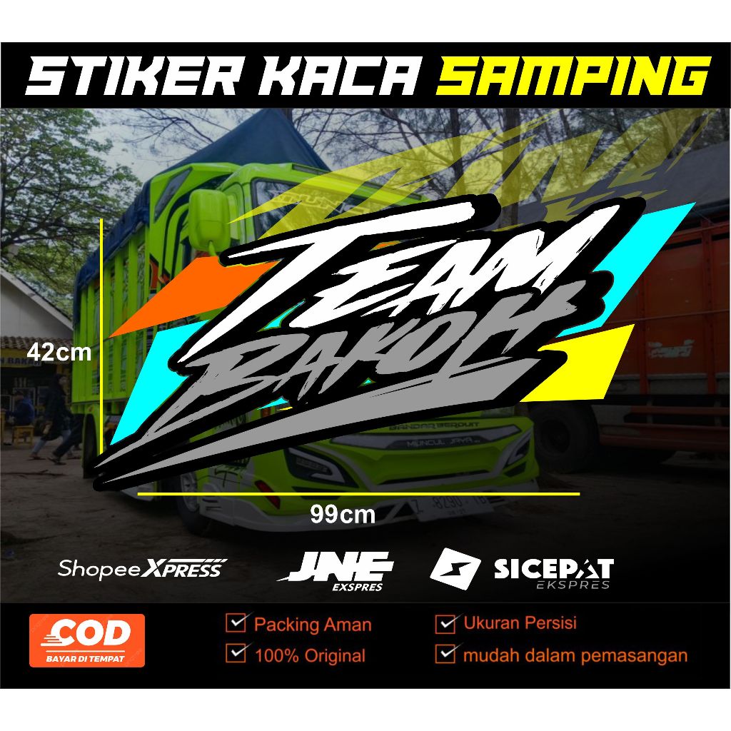Jual Stiker Kaca Samping Team Bakol STIKER PINTU TRUCK CANTER CUTTING ...