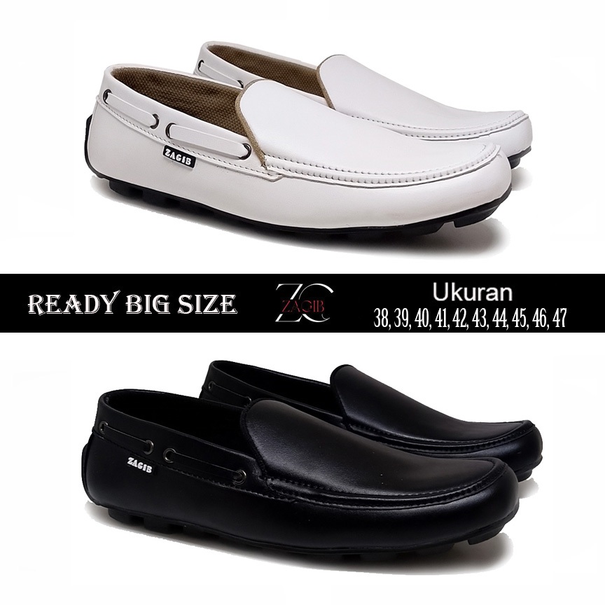 Jual Sepatu Loafers Pria (Big Size Ukuran Besar Jumbo) Slip on Kasual ...