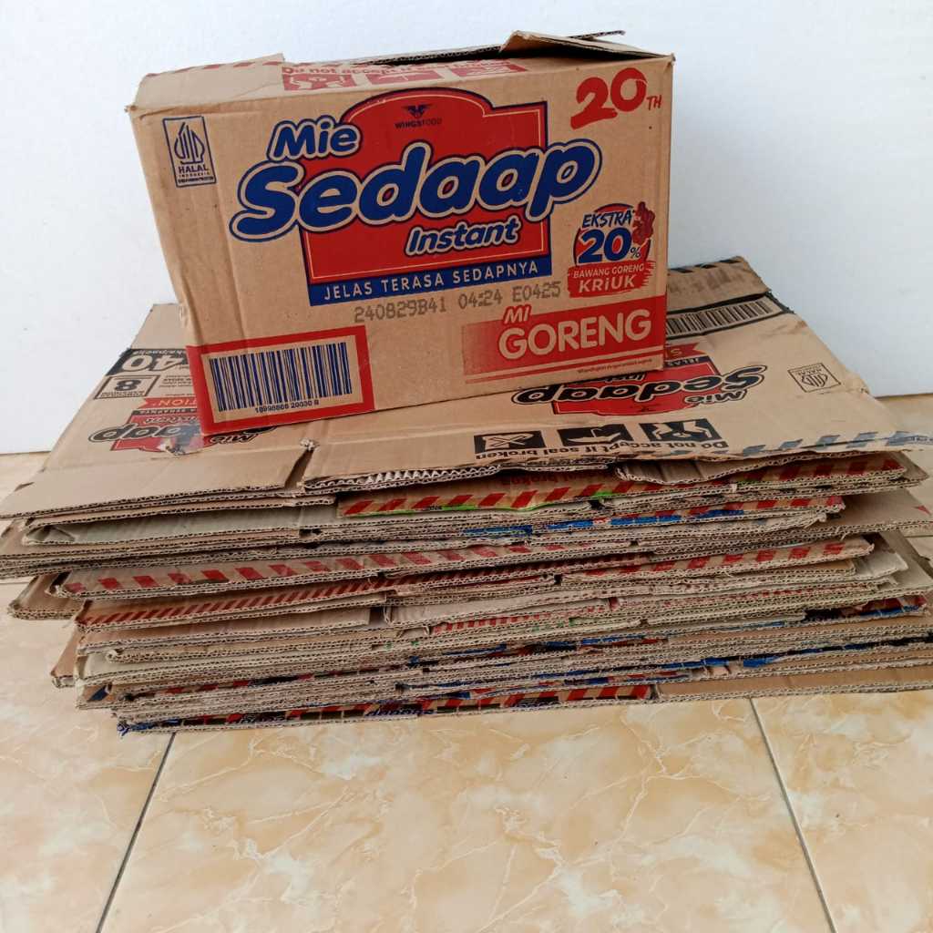 Jual Kardus/karton dos dus bekas peking kardus bekas Mie sedap dan ...