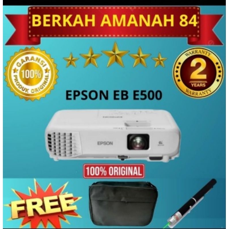 Jual PROYEKTOR EPSON EB E500 XGA 3300 LUMEN HDMI | Shopee Indonesia