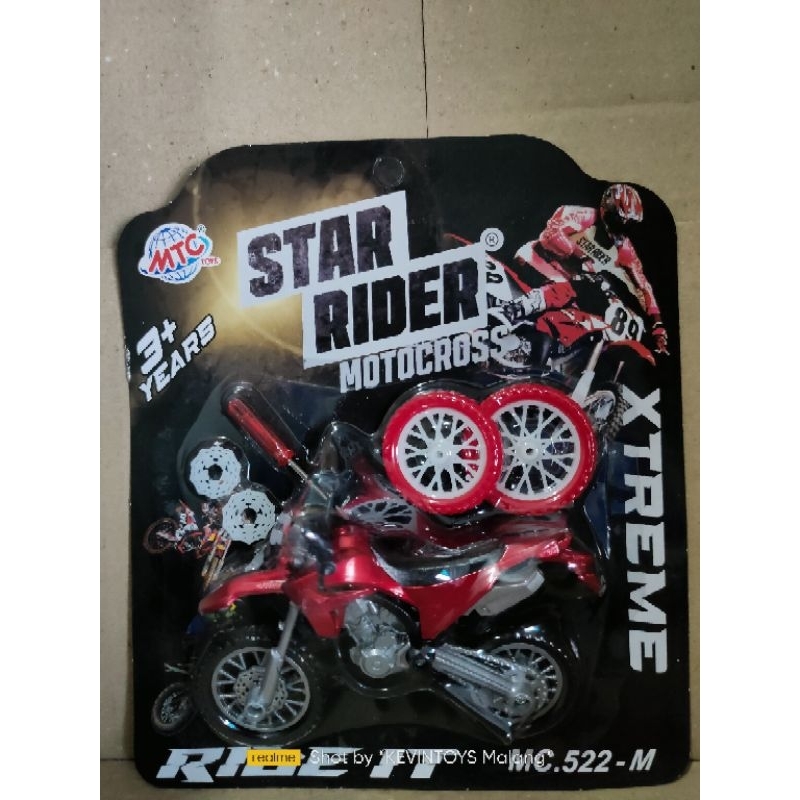 Jual MC 522 M MAINAN ANAK MOTOR TRAIL METALIK LENGKAP DENGAN 2 BAN ...