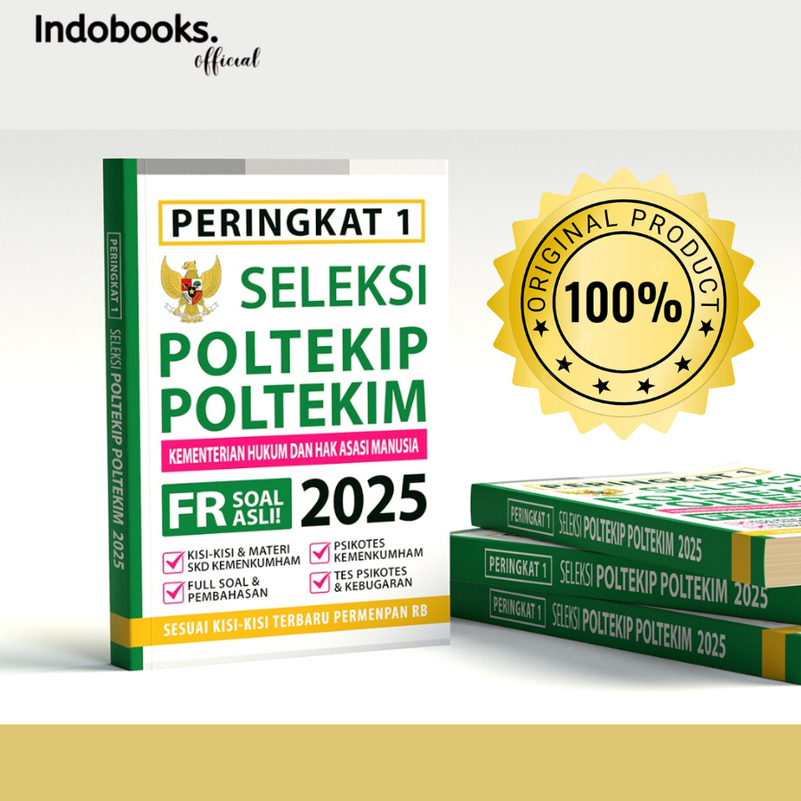 Jual Buku Peringkat 1 SELEKSI POLTEKIP POLTEKIM KEMENKUMHAM 2025 ...