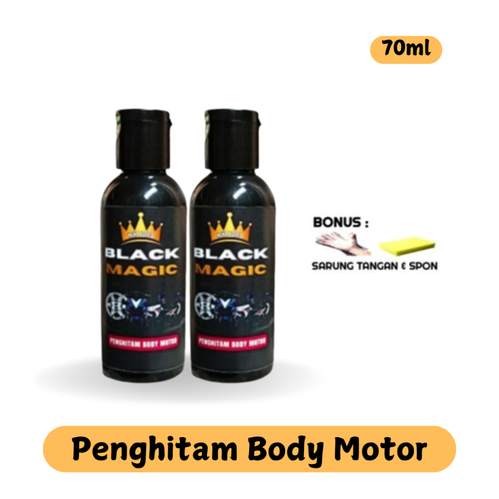 Jual BLACK MAGIC PENGHITAM BODI MOTOR 70ML MOTOR SEMIR BONUS SARUNG ...