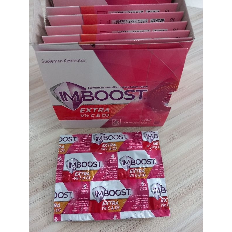 Jual Imboost Extra Vit C & D3 (isi 4 tablet) | Shopee Indonesia