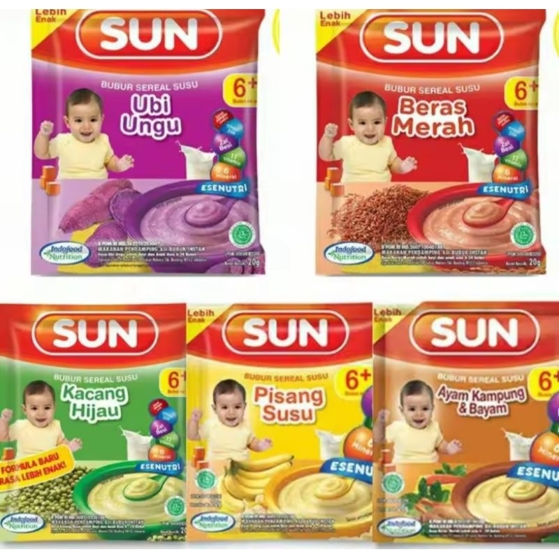 Jual [SR] BUBUR SUN SEREAL 20 GRAM // 1 RENCENG ISI 8 PCS | Shopee ...