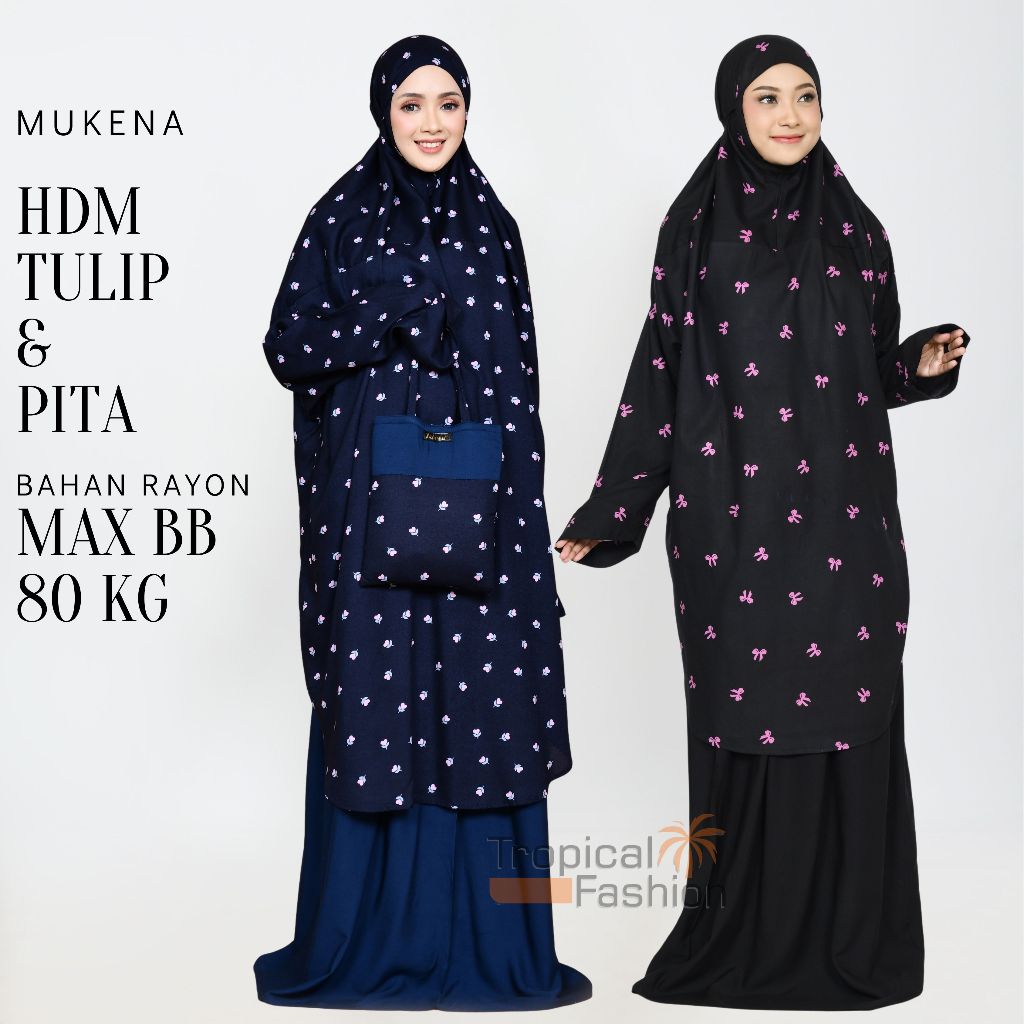 Jual Mukena Bali HDM TULIP DAN PITA Bahan Rayon Janger | Shopee Indonesia