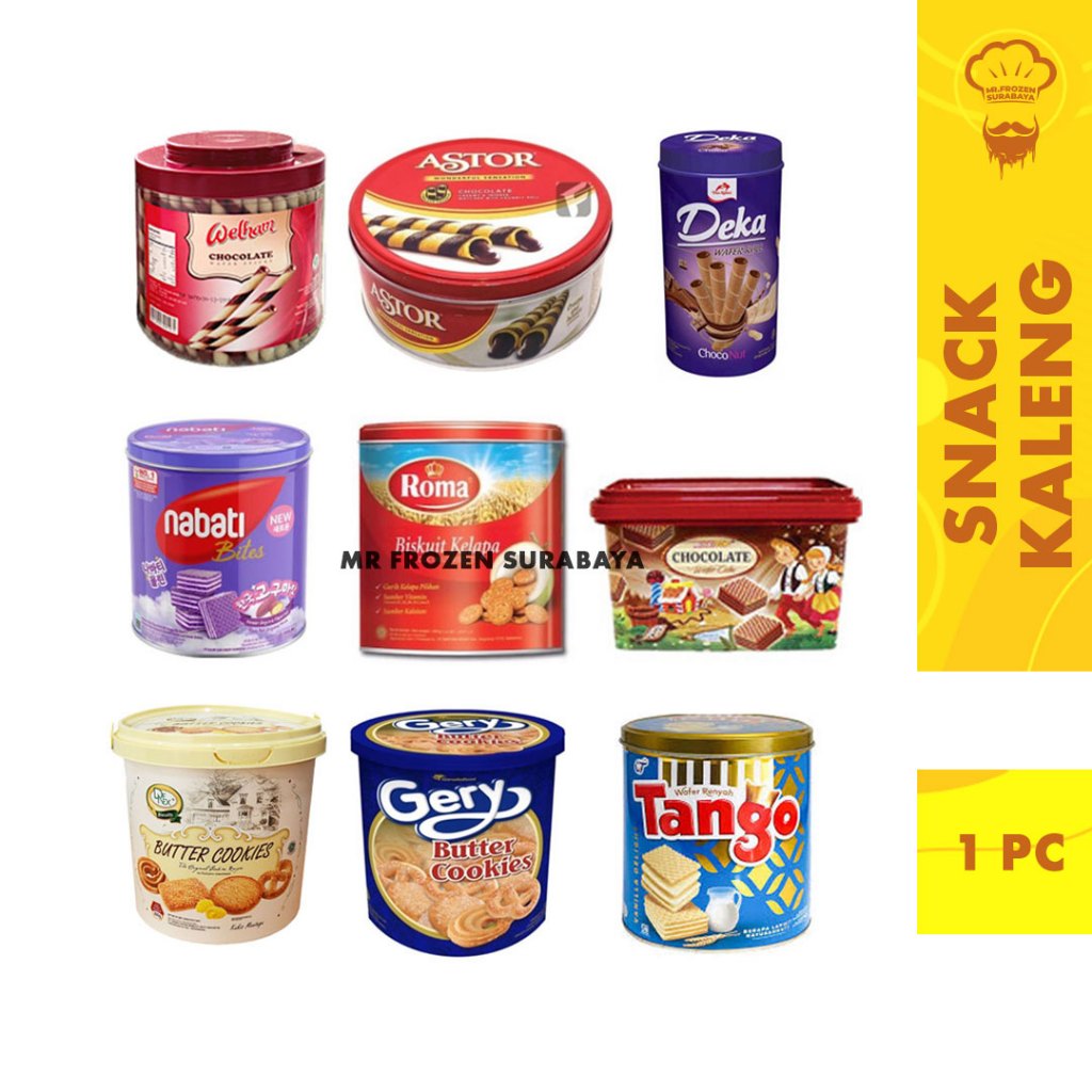 Jual Snack Kaleng - Astor | Gery | Biskitop | Deka | Khongguan | Nissin ...
