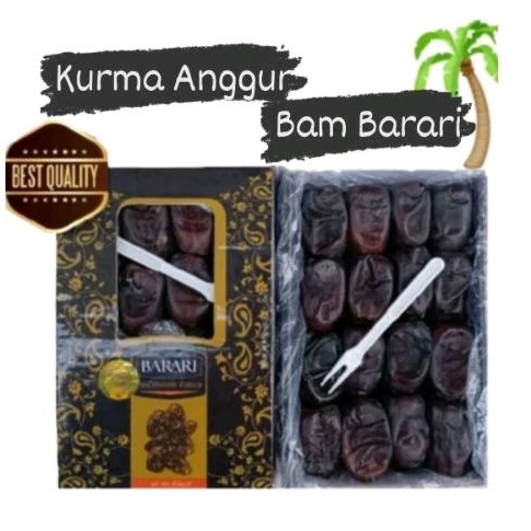 Jual KURMA BAM /KURMA ANGGUR PREMIUM BARARI 600~650GR | Shopee Indonesia