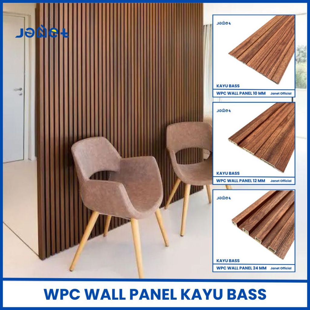 Jual Wpc Wall Panel Kayu Bass 3 Meter 300cm | Wallpanel Pvc Dinding ...
