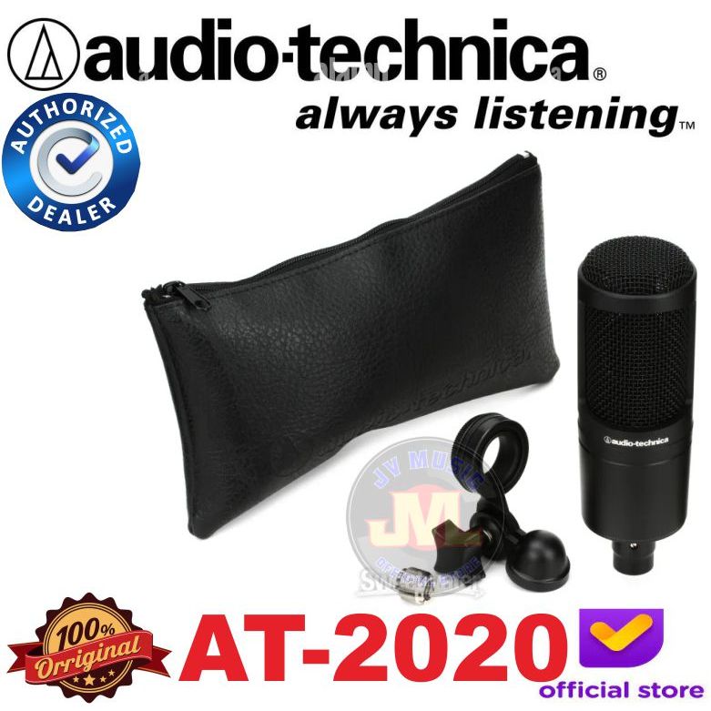 Jual Audio-Technica AT2020 Cardioid Medium-diaphragm Condenser ...