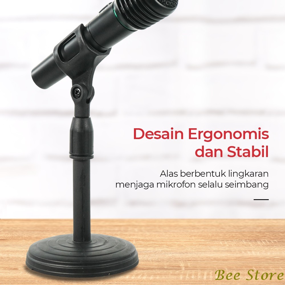 Jual Stand Mikrofon Desktop Disc Microphone Adjustable Height | Shopee ...