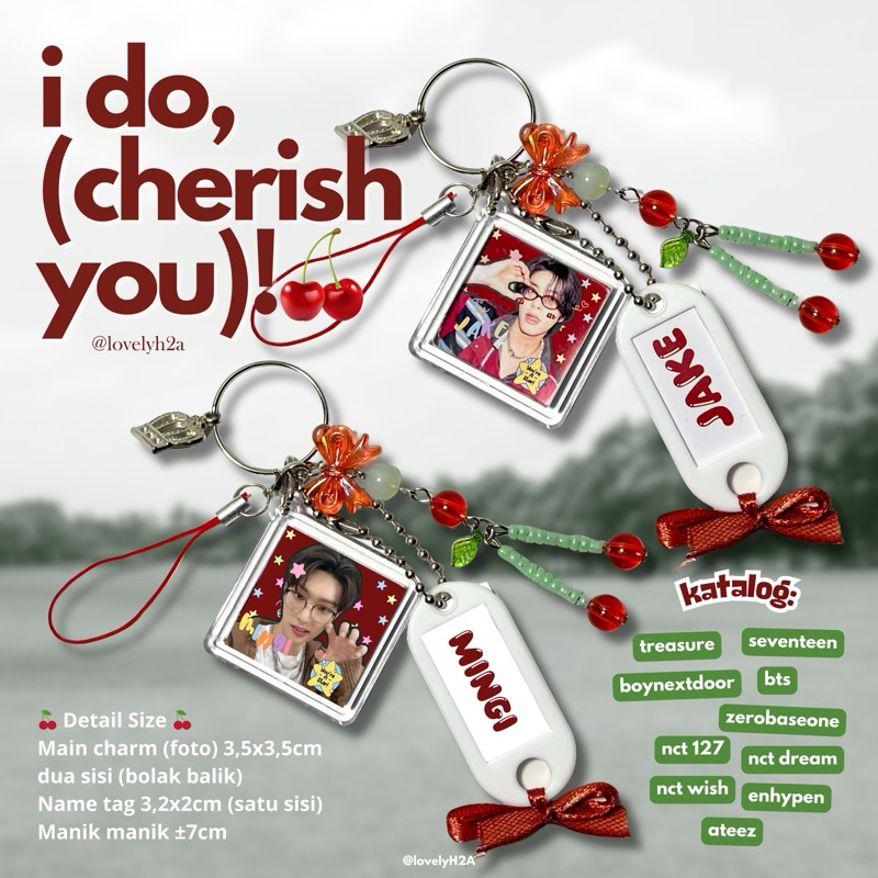 Jual i do (cherish you)! custom foto keychain phone charm 2in1 kpop bagcharm gantungan kunci ...