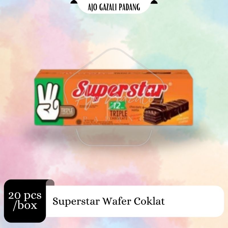 Jual Superstar - Wafer Coklat - 20 pcs/box | Shopee Indonesia