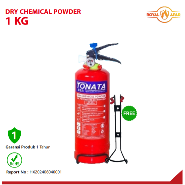 Jual APAR 1 KG ABC POWDER TONATA ( SET KOMPLIT) | Shopee Indonesia