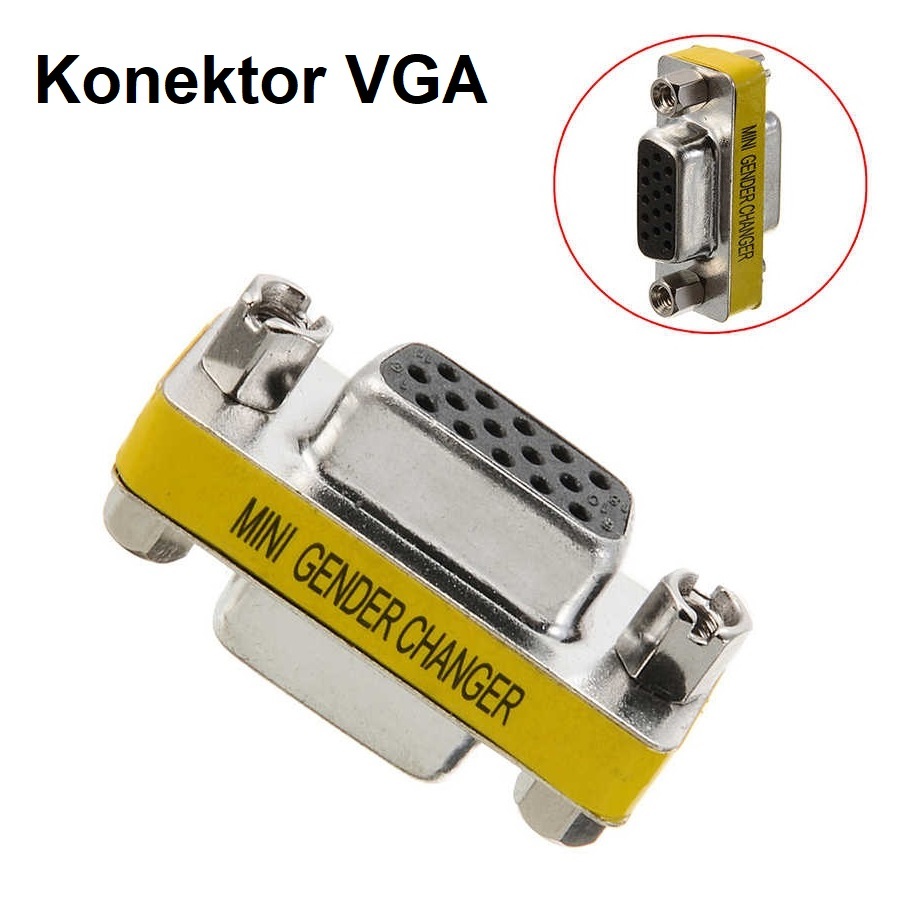 Jual Konektor Gender VGA Female to Female - Sambungan Kabel VGA ...